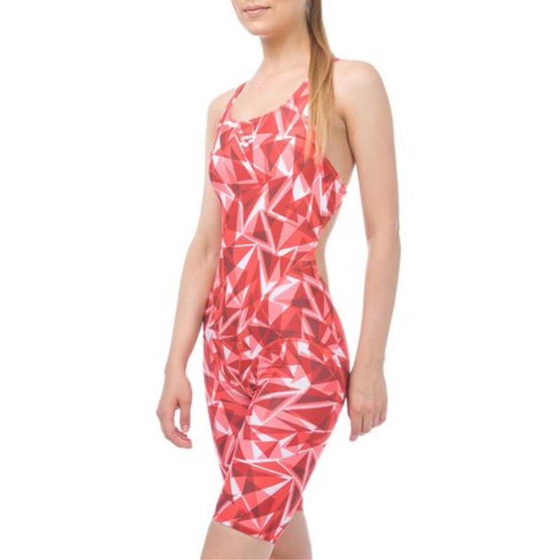 ARENA WOMEN'S SHATTERED GLASS FULL BODY SWIMSUIT - FLUO RED ...