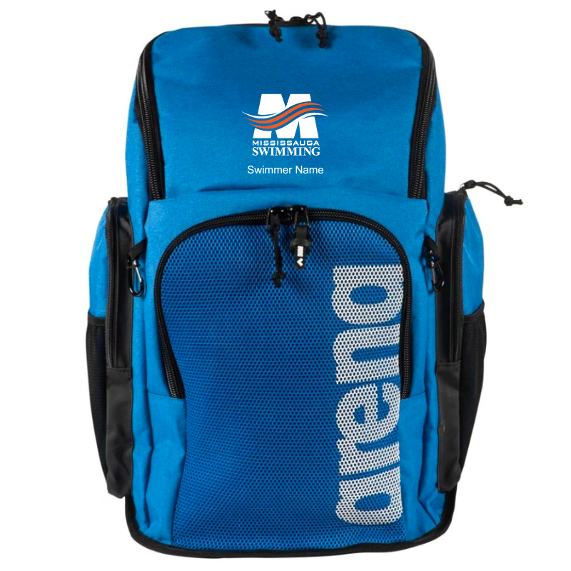 ARENA MSSAC TEAM BACKPACK 45 - ROYAL - EMBROIDERED – OntarioSwimHub
