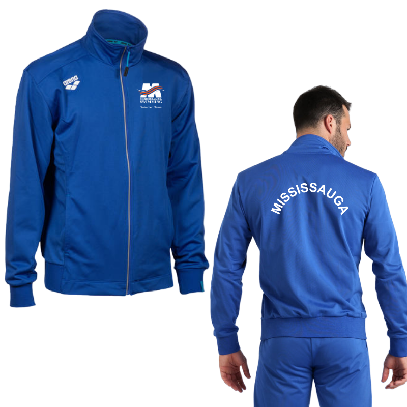 ARENA MSSAC UNISEX TEAM JACKET PANEL KNITTED POLY - ROYAL - EMBROIDERED ...