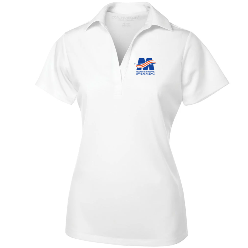 WOMEN'S MSSAC EMBROIDERED OFFICIAL SHIRT - WHITE – OntarioSwimHub