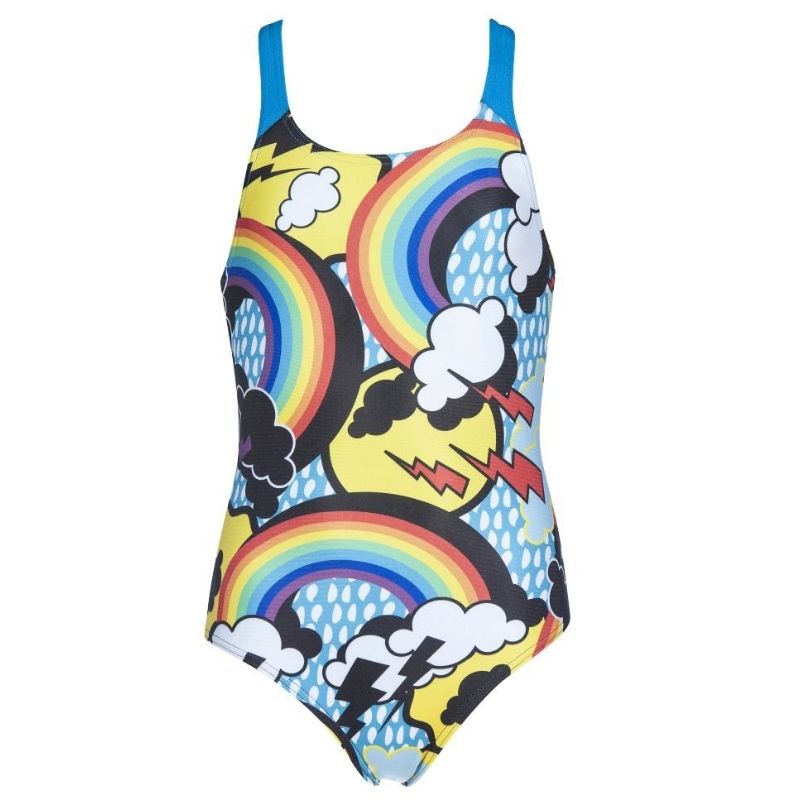 ARENA GIRLS' RAINBOW SWIM PRO BACK ONE-PIECE SWIMSUIT – OntarioSwimHub