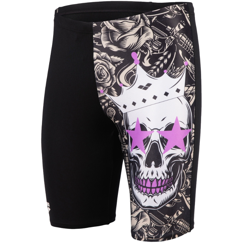 ARENA MEN'S CRAZY ARENA SWIM JAMMER KING SKULL – OntarioSwimHub